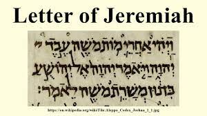 Letter of Jeremiah – Black History In The Bible