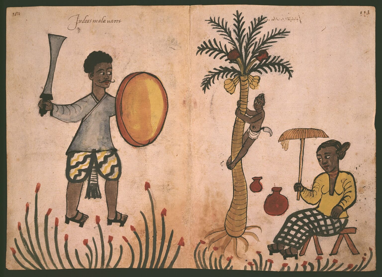 c 1540 AD: Jewish Couple In 16th Century Portuguese Códice Casanatense ...