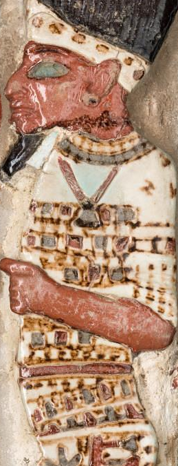 1184 BC – 1153 BC: Tile With Depiction of Philistine Chief – Black ...